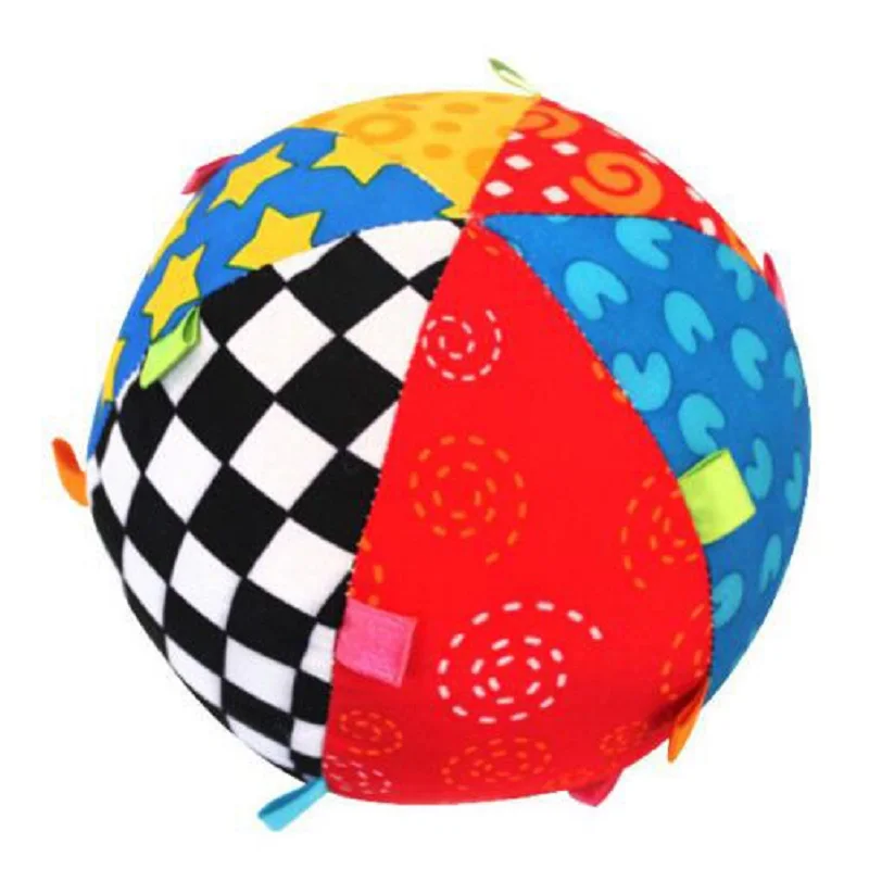 Colorful Baby Play Cloth Soft Plush Ball Kids Early Education Bed Time ...
