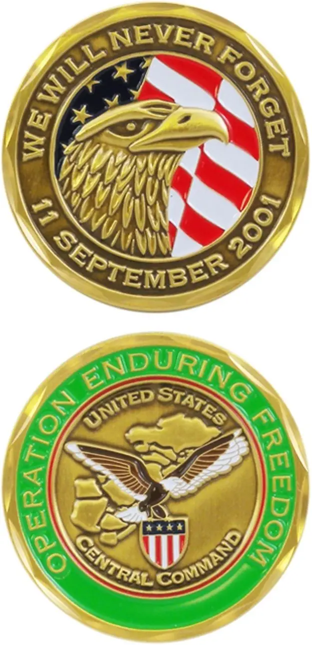 Custom coins low price MILITARY Operation Enduring Freedom Challenge ...