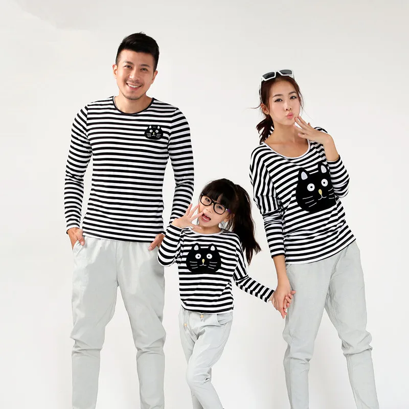 Family looke 2014autumn family sets clothes for mother and daughter ...