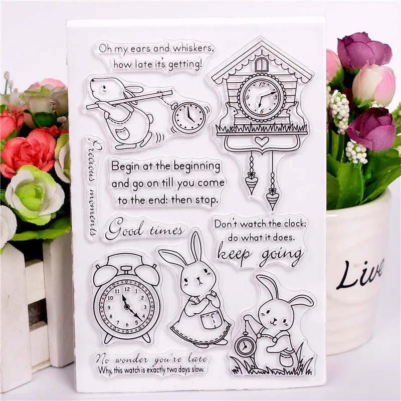 Aliexpress Buy Clear Rubber Silicone Clear Stamps For