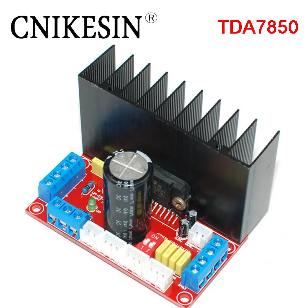 CNIKESIN Placa Amplificador TDA7850 4 Canais Placa Amplificador Do Carro 4x50 W de Quatro Canais ...
