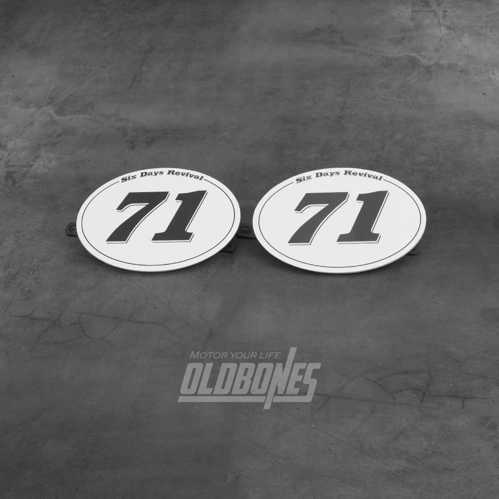 Cafe Racer Scrambler Bobber Chopper 71 Number Plate Tracker Support ...