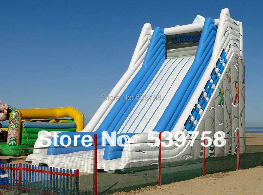 Large Inflatable Water Slide With Pool