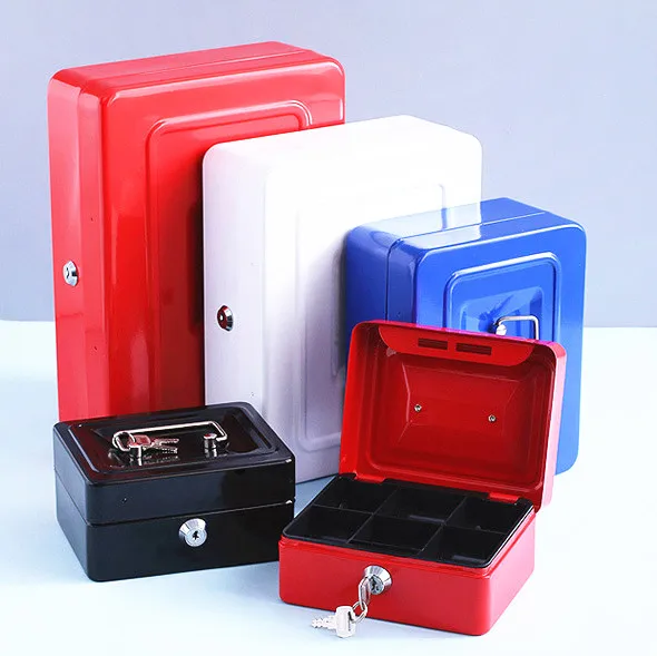 20x16x9cm-Portable-Metal-Office-Storage-box-Bank-Money-Box-Saving-Coin ...