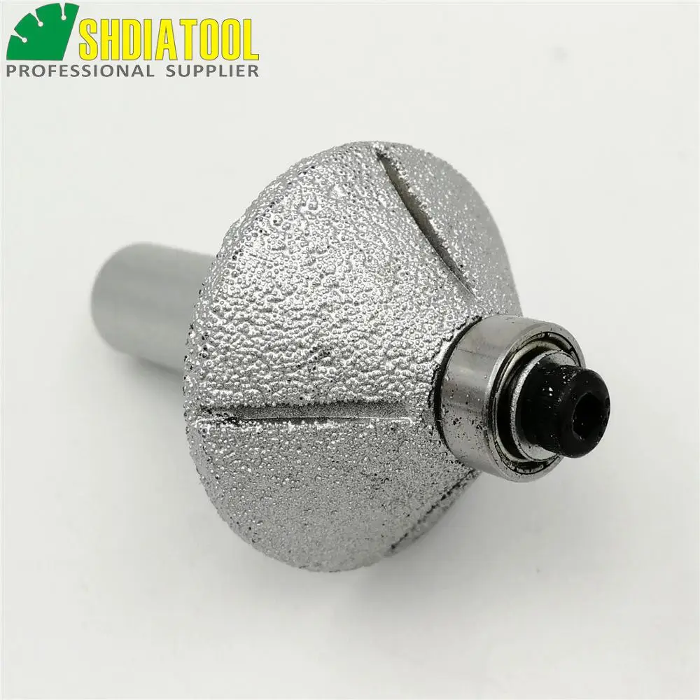 Cone Type Brazed diamond router bits with 1/2" shank for slab edge ...