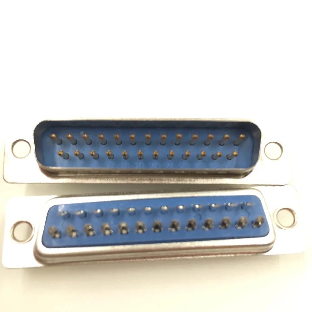 10pcs 2 Rows Db25 D Sub 25pin Male Solder Serial Port Connector For Pc