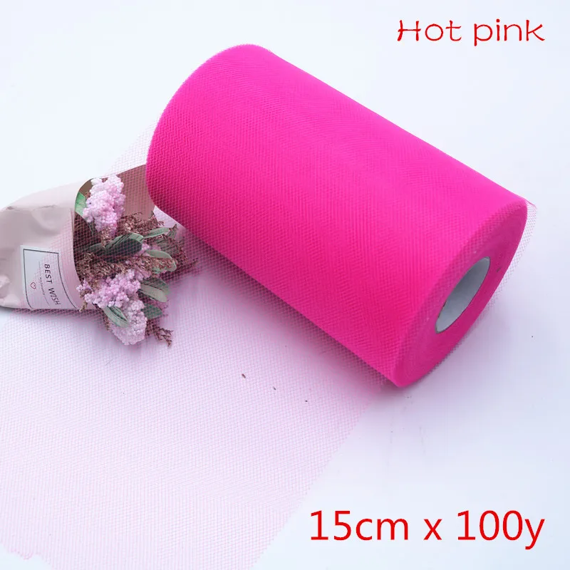 Rollo de tul de 15 cm, 100 yardas, carrete de tela de organza, para ...