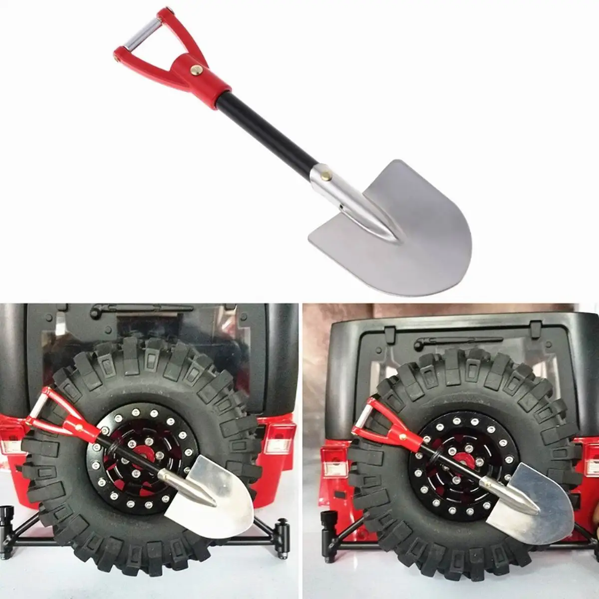 RC Rock Crawler Metal Shovel for RC 1/10 Axial SCX10 D90 D110 CC01 ...