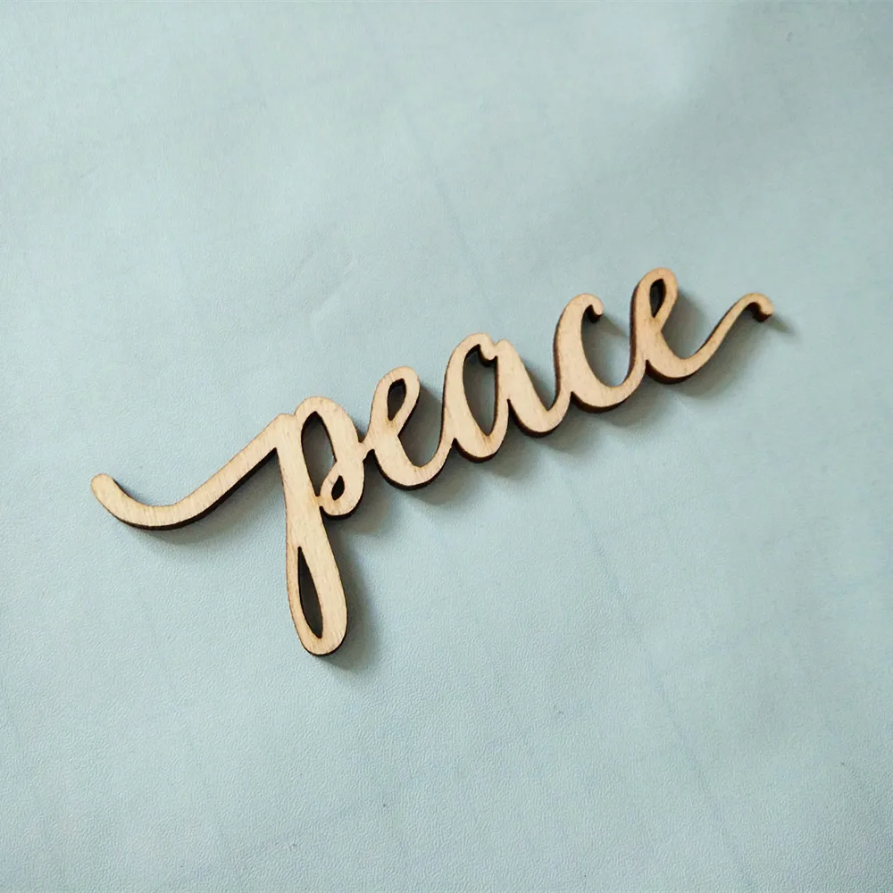 The Word Peace In Cursive