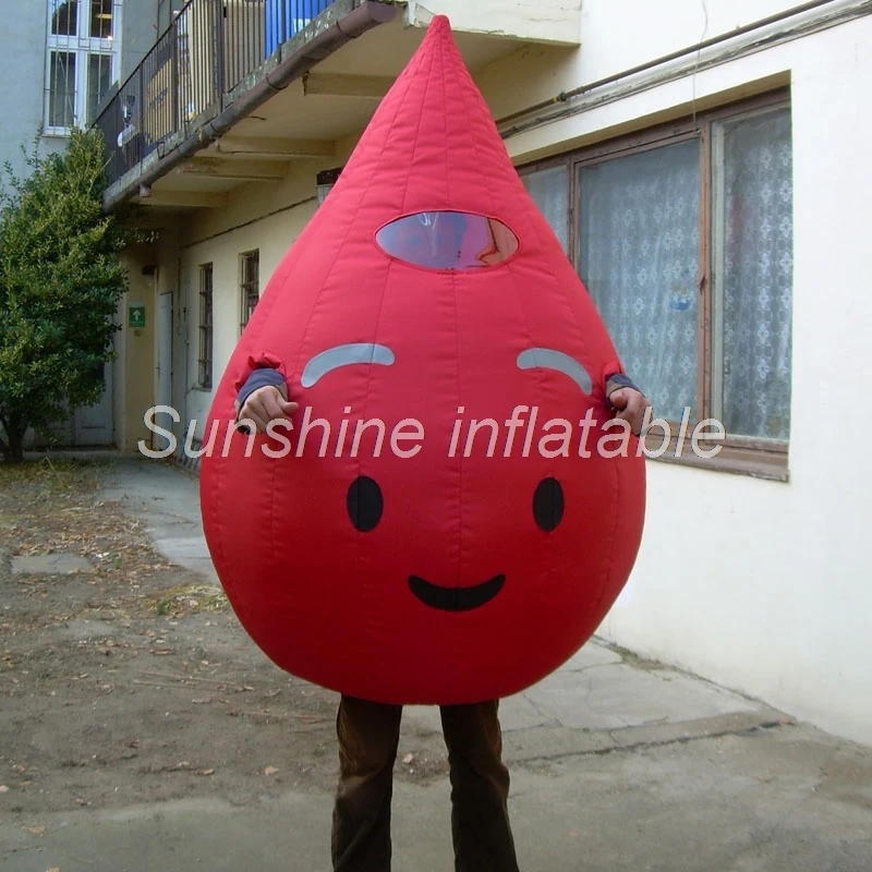 Customized-funny-adults-red-inflatable-waterdrop-costume-mascot-walking ...