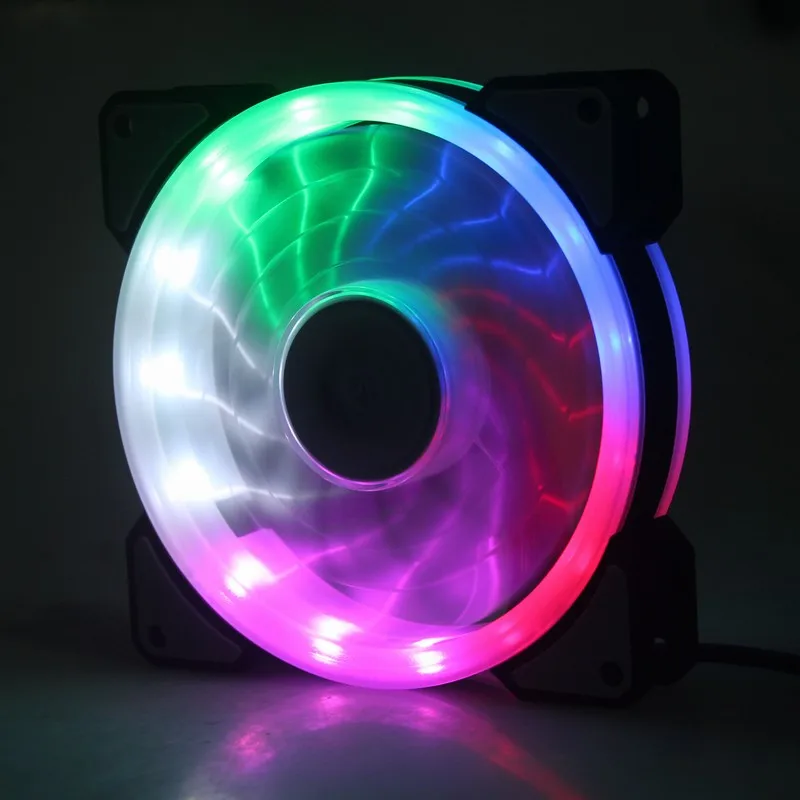 Gdstime 1 Pcs DC 12V 120*120*25mm 3Pin 4Pin LED Fan 120mm x 25mm ...