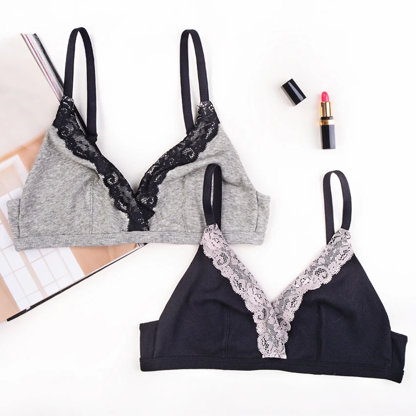 Oranriting Frauen Nahtlose Bh Ultra Dünne Spitze Bralette Dreieck Tasse