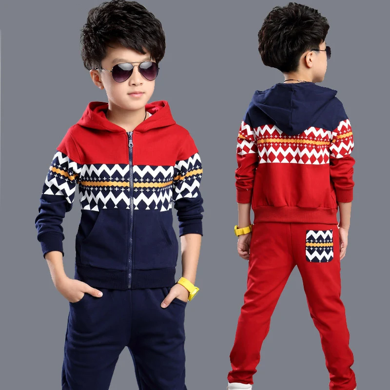 Boys Clothes Sets Cotton Long Sleeve Autumn Winter 2017 Striped Kids ...