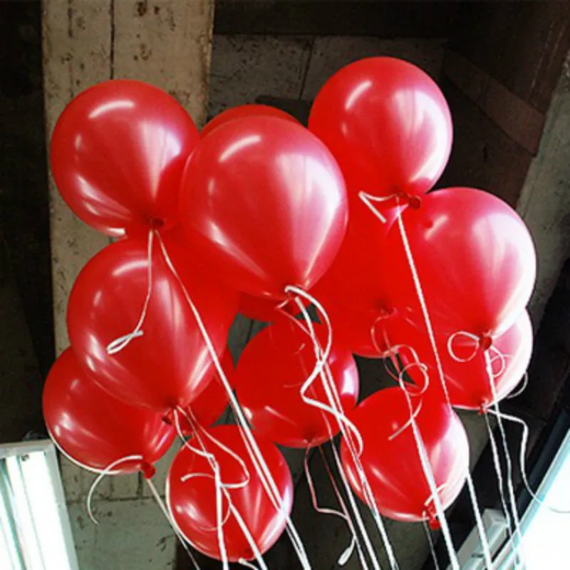Hot sale 10Pcs/lot Multi Colors 10 Inches Red Latex Wedding Helium ...