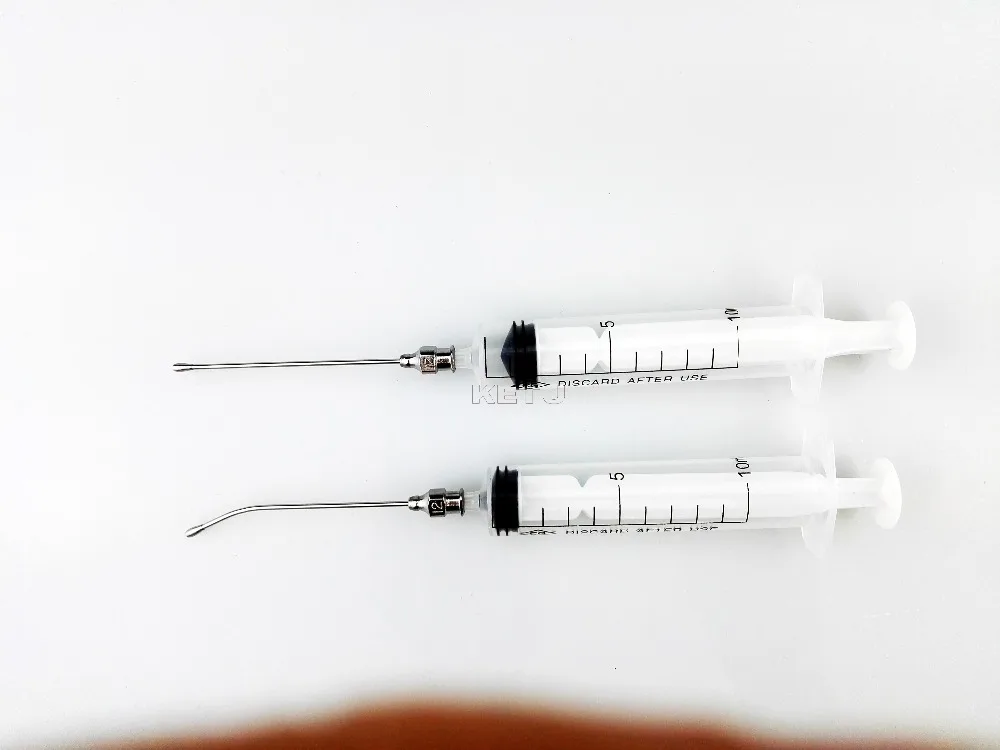 Gavage Crop Needle Feeding Syringe 10ml W 1.2mm X 65mm #12 Straight ...