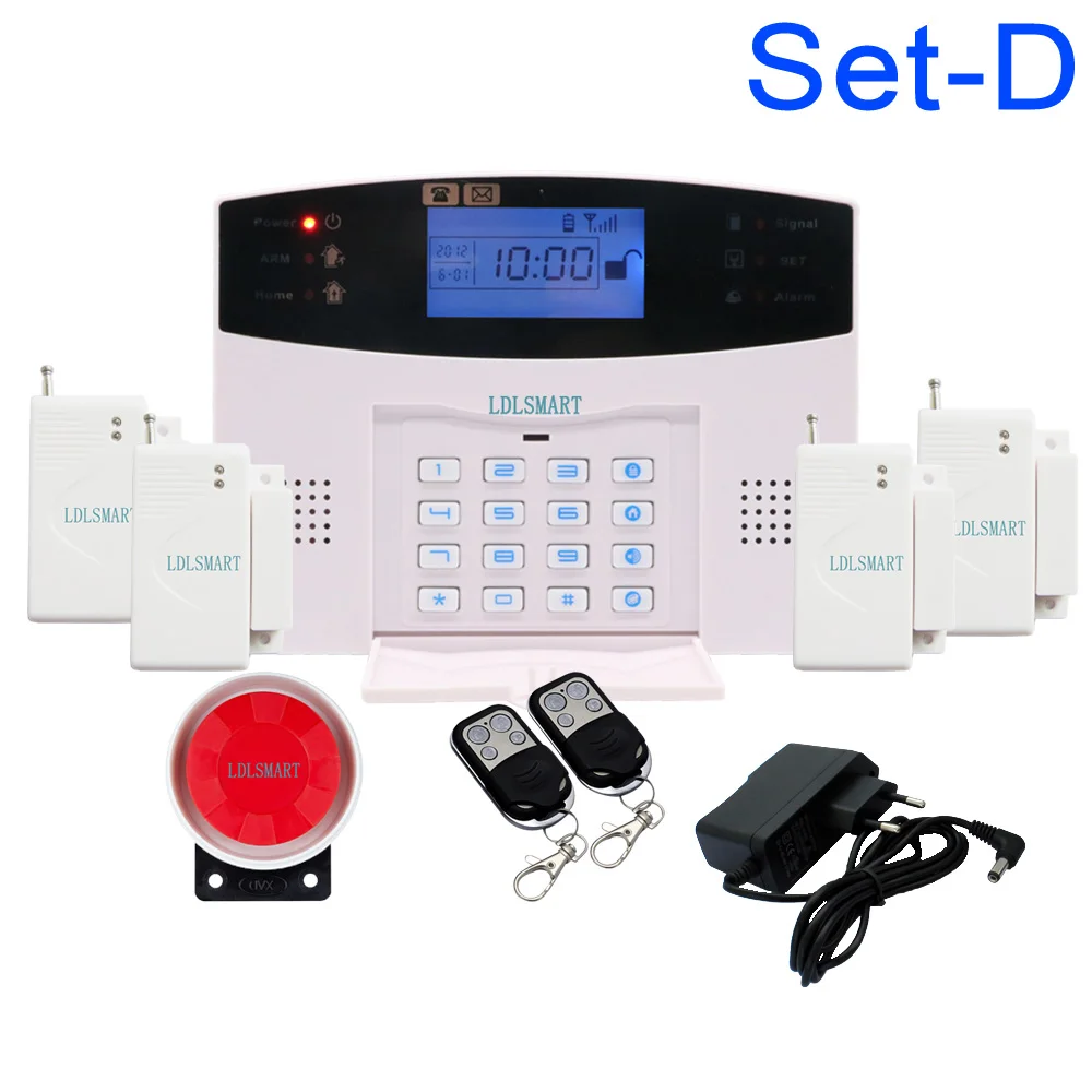 Buy Lcd Keyboard Voice Wireless Sms Home Gsm Alarm System House Intelligent