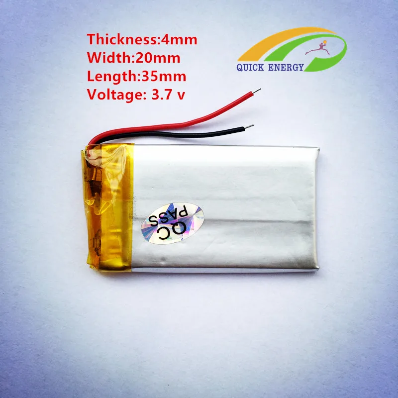 Free shipping 1pcs/lot 3.7V lithium polymer battery 240mah 402035 ...