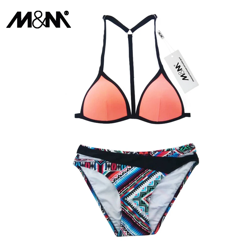 Mandm 2019 Explosion Split Bathing Suit Women Low Waist Triangle Bikinis