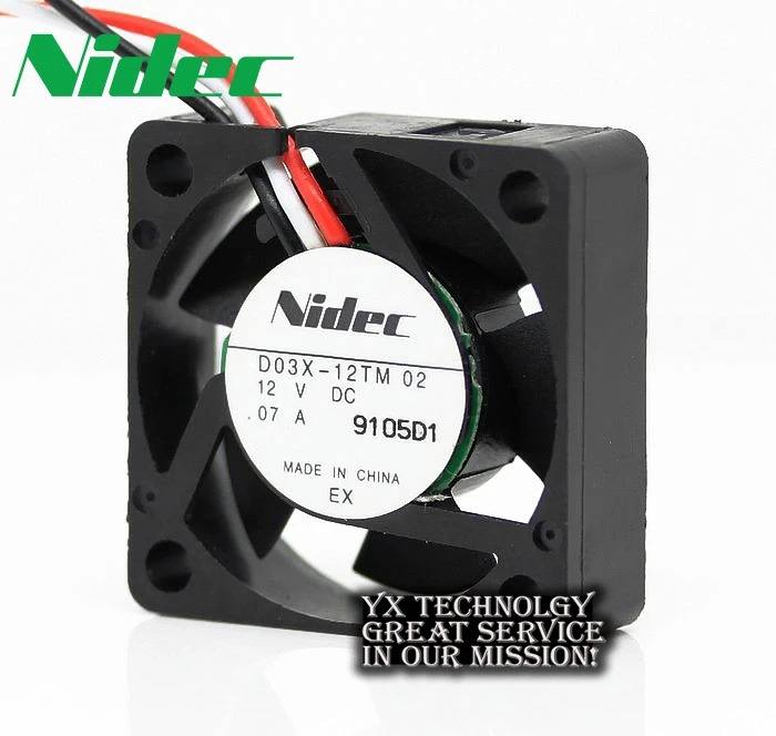 Nidec New and Original fan D03X 12TM supports wind speed 0.07A 12V for ...