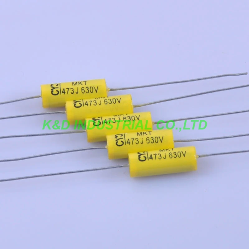 10pcs 관형 폴리 폴리 에스테르 필름 커패시터 축 0.047 미크로포맷 473 630V|capacitor axial ...