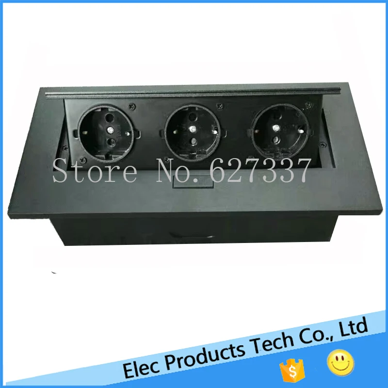3*EU power Tabletop socket /hidden/ Damping spring open Information ...