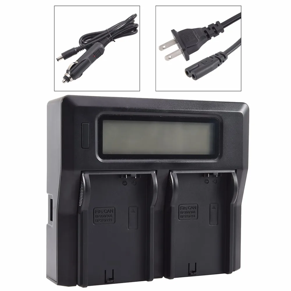 DSTE-LCD20A-Dual-Battery-Charger-with-USB-Port-for-Canon-BP-208-BP-308 ...