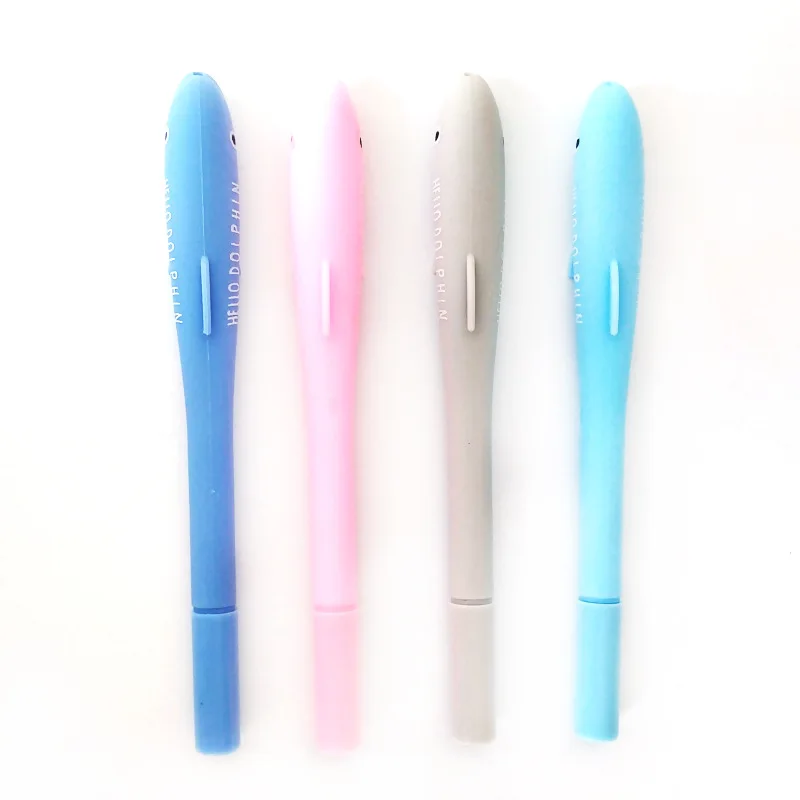 New Cute Creative Colorful Dolphin Gel Pens 0.5mm Kawaii Fish Pen ...