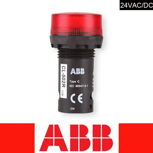 ABB-button-indicator-24VAC-DC-red-LED-indicator-CL-502R-Red-indicator ...