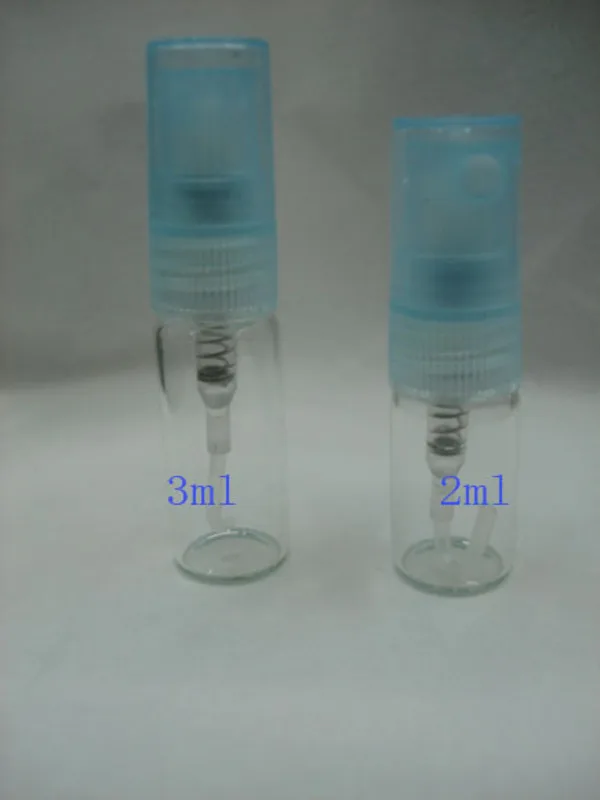 3ml 3cc Glass Perfume Atomizer Blue Cap Small Sample Case - AliExpress