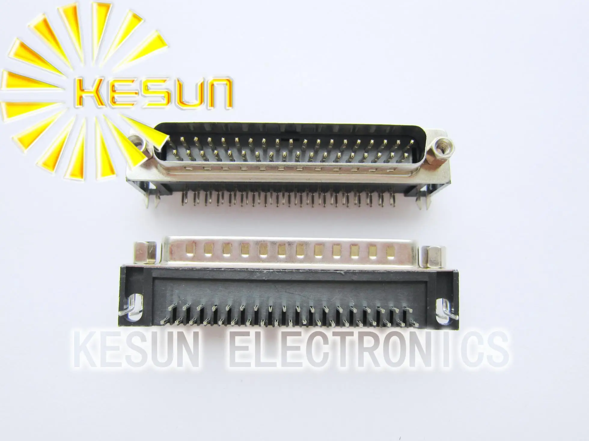 50pcs/lot Dr37 37p 37pin Male Serial Pcb Standard Right Angle D-sub ...