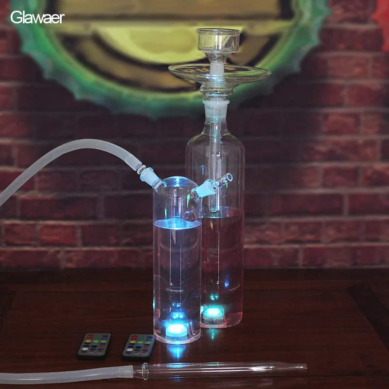 New Glass hookahs design with two bottles the coolest design shisha for ...