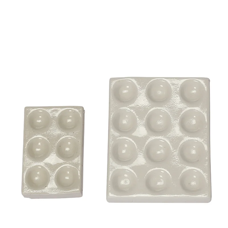 White 6/12 Holes Laboratory Porcelain Spotting Tile Reaction Plate ...