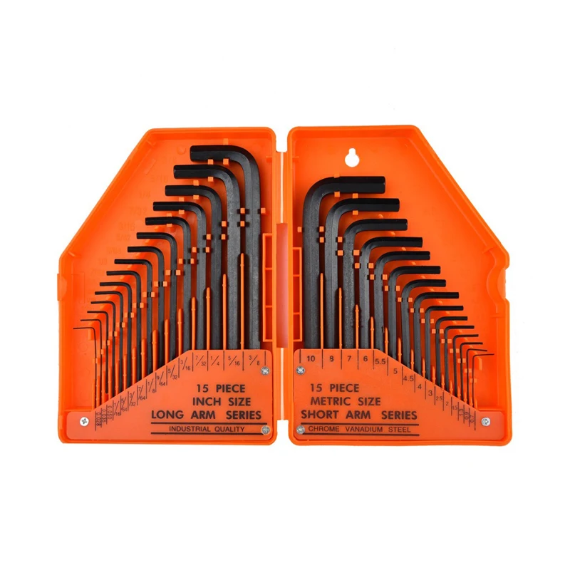 DEKOPRO 30pcs Wrench Set Ended Hex Socket Wrench Torque Key Bionic Hex ...