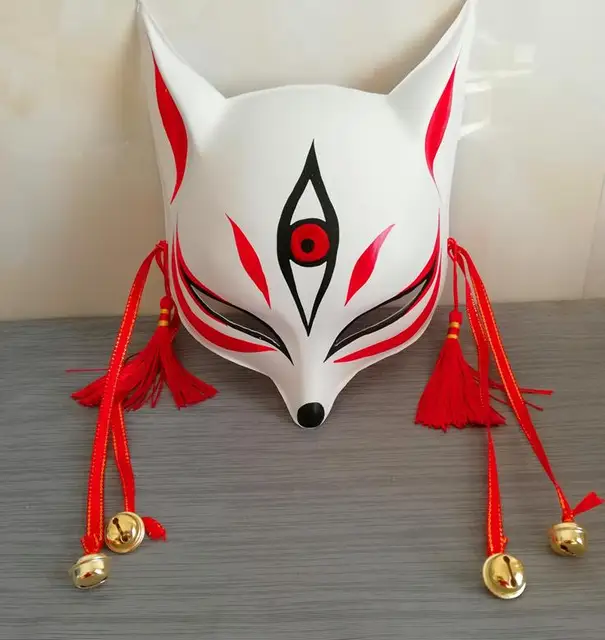 Full Face Hand Painted Cosplay Fox Masks Halloween Cartoon Character ...