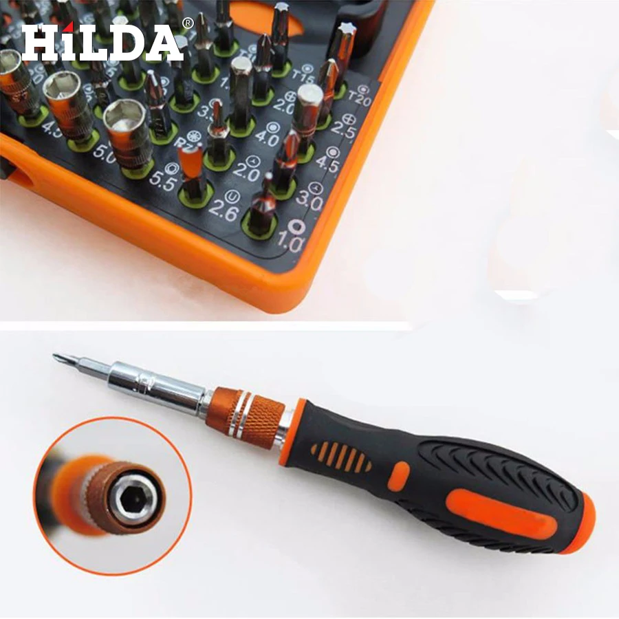 HILDA 53 in 1 Multi-purpose Precision Magnetic Screwdriver Set for ...