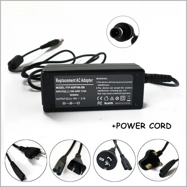 New AC Adapter Laptop Charger For Samsung Netbook 19v 2.1A 40W N130 ...