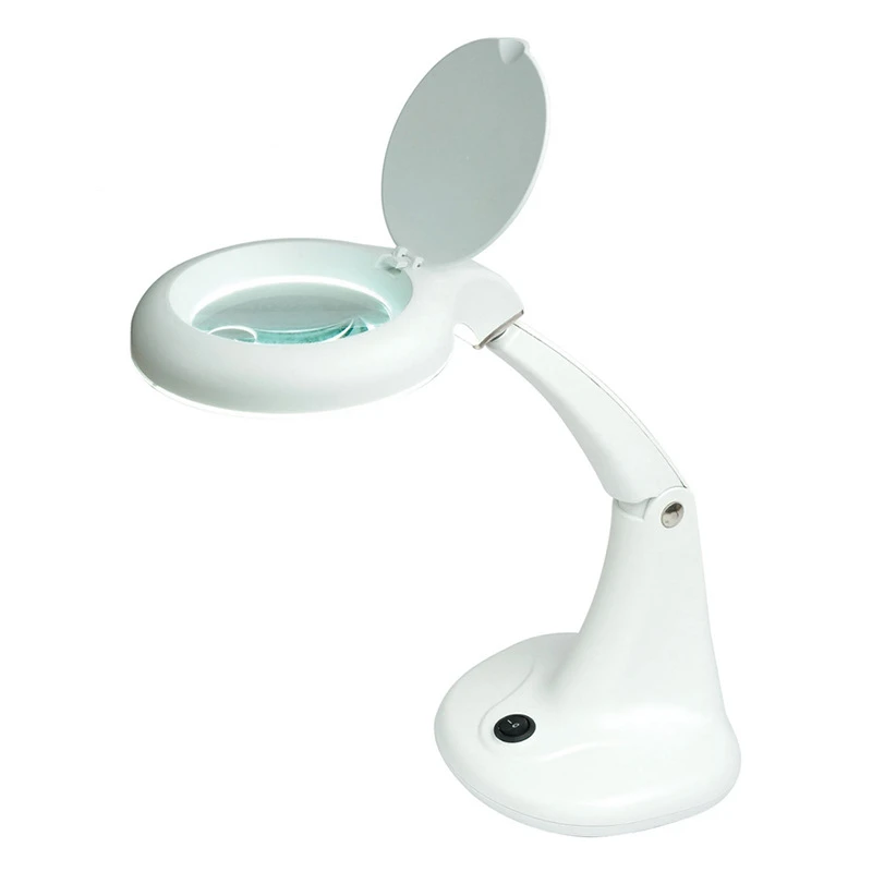 New Arrival White 60 LED Illuminated Desktop Magnifier Table Magnifier ...