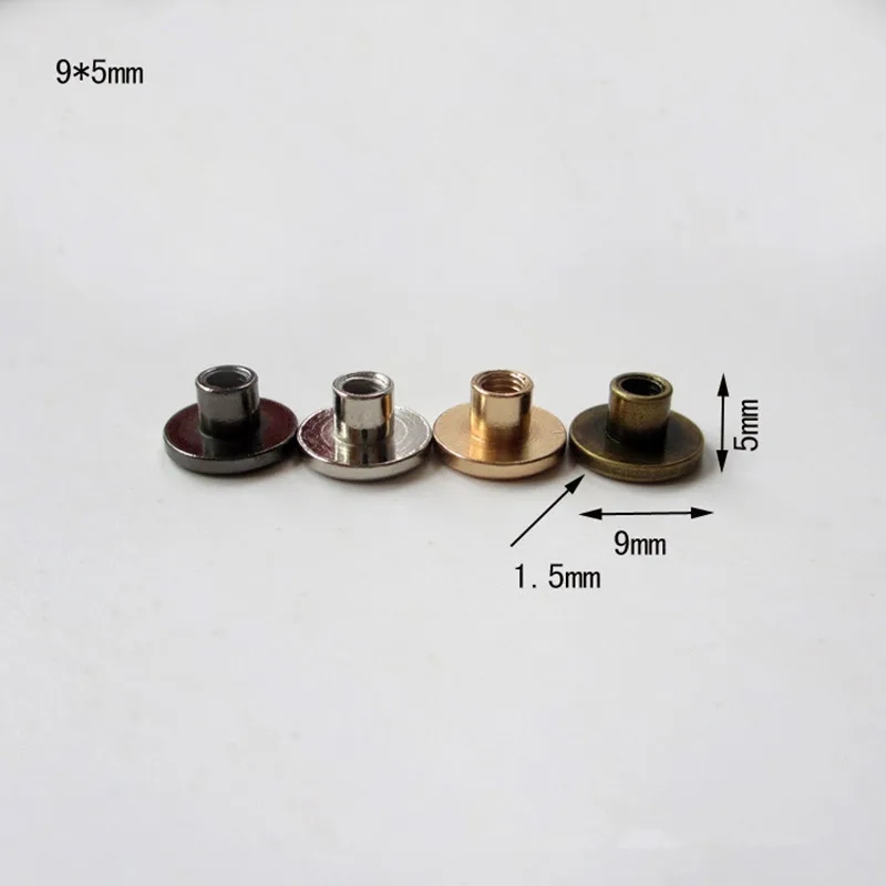 RIVET,silver-6.5mm--lot de 20 Rivets à clous en métal, 5mm-6.5mm-8mm ...