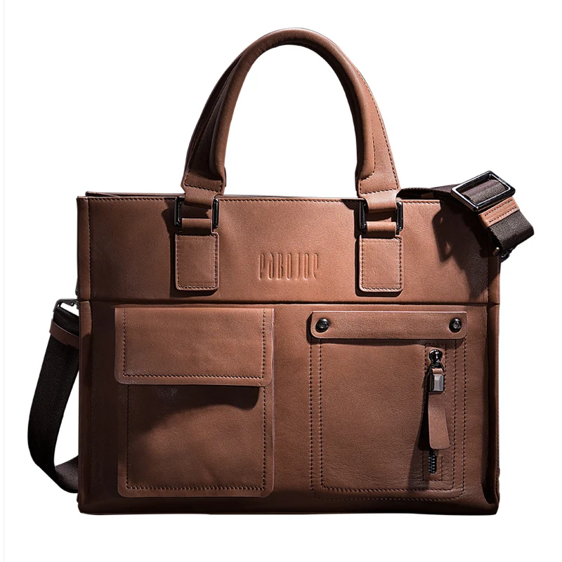 Pabojoe 2017 New Arrival Men Fashion Messenger Bag Casual Genuine ...
