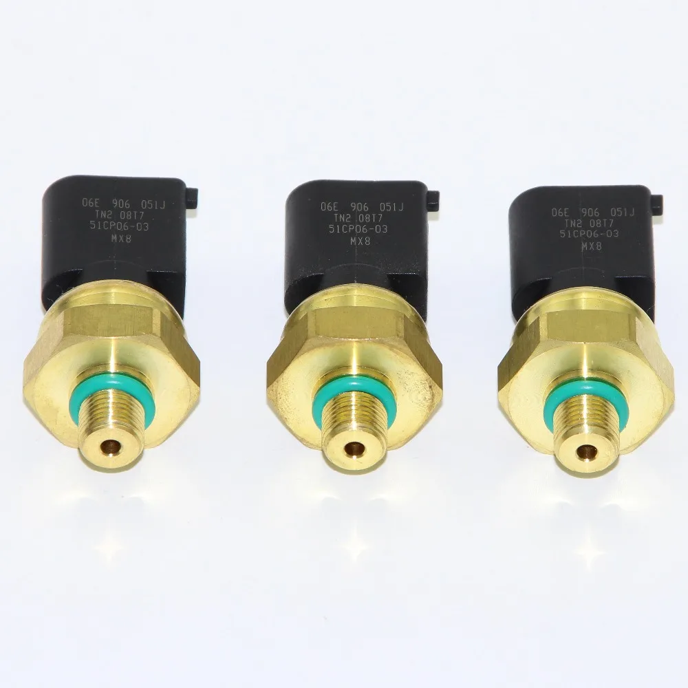 3pcs Fuel Pressure Sensor 06E906051K For A4, A6 06E 906 051K,06E 906 ...