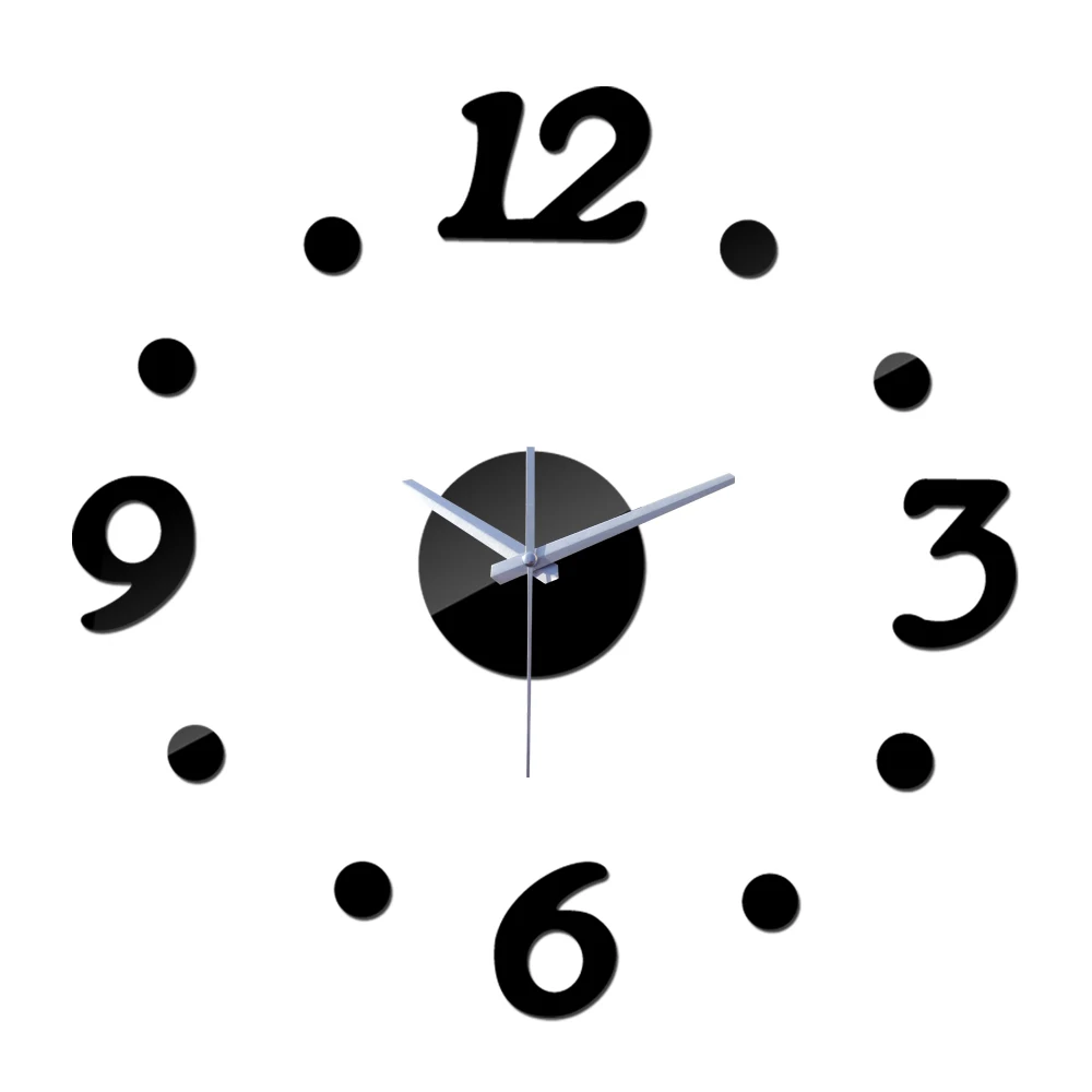 New-3d-Wall-Clock-Watch-Clocks-Stickers-Reloj-De-Pared-Vintage-Large ...