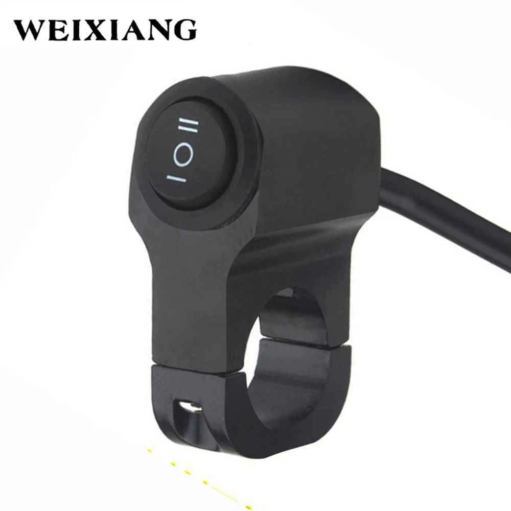 12V Motorcycle Handlebar Switches 7/8" ON-OFF-ON Headlight Fog Brake ...