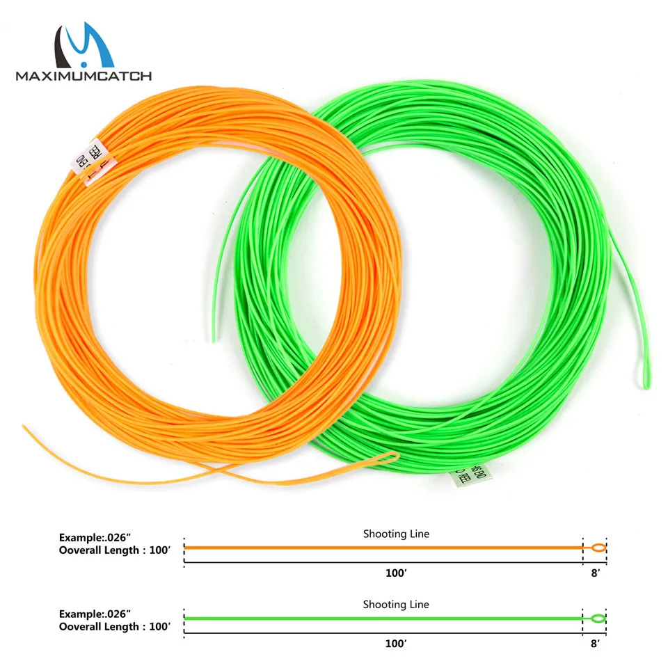 Maximumcatch 0.026'' 0.032'' 0.037'' 0.042''Fly Floating Shooting Line ...