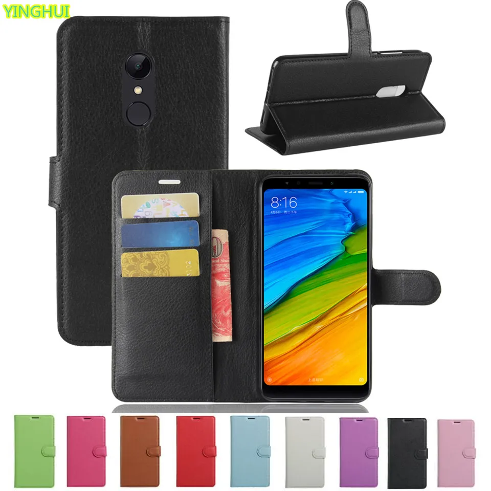 Xiaomi Redmi 5 Case Luxury PU Leather Back Cover Case xiaomi redmi5 ...