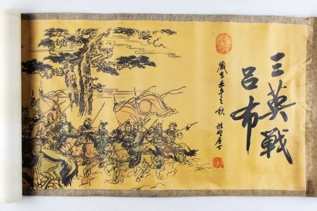 Antique collection Calligraphy and painting the Three English war Bu ...