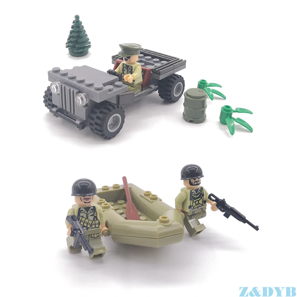 WW2 Pacific War US Army British Military Kits Figure Weapon Gun Mini ...