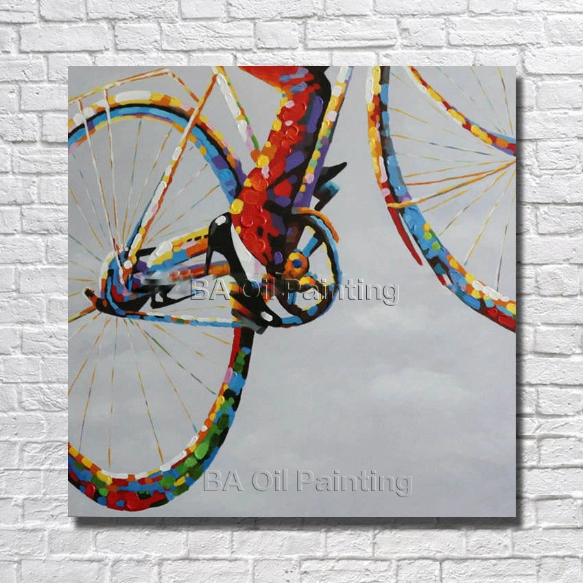 Abstract Bicycle Painting