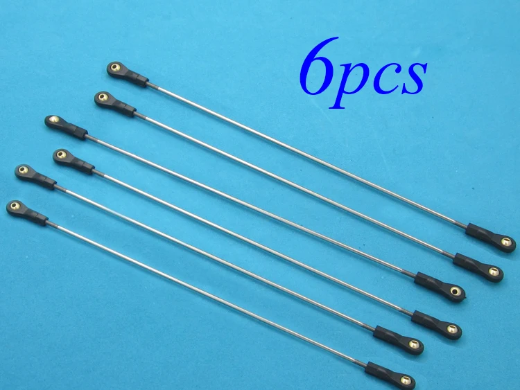 Free Shipping 6PCS 2mm Metal Rod With Universal Ball Ends Length 100 ...