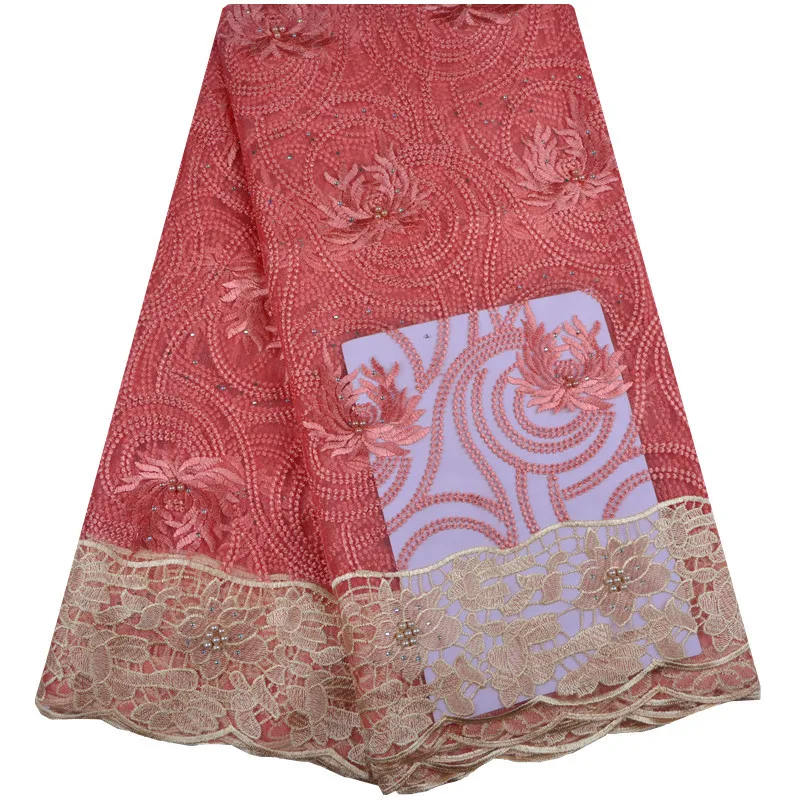 Nigerian Lace Fabric 2018 High Quality African Lace Fabric With Beaded ...