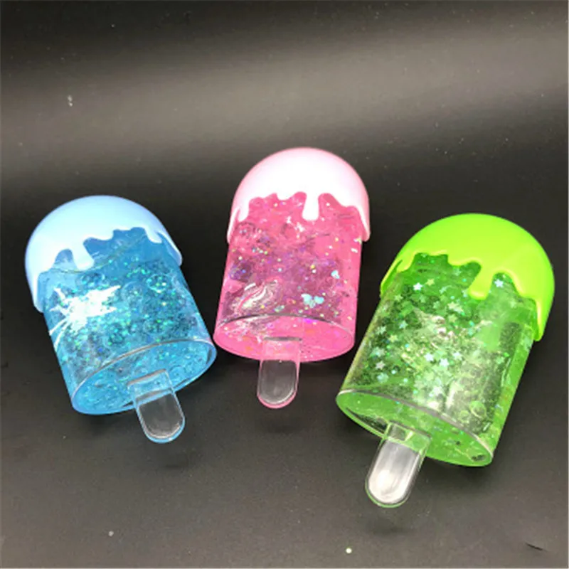 Funny Fluffy Floam Popsicle Slime DIY Clear Mud Box Modeling Clay Putty ...